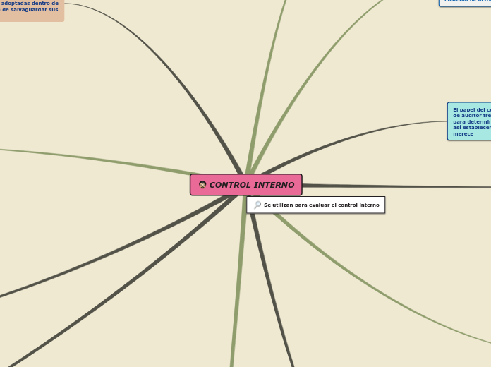 CONTROL INTERNO - Mind Map